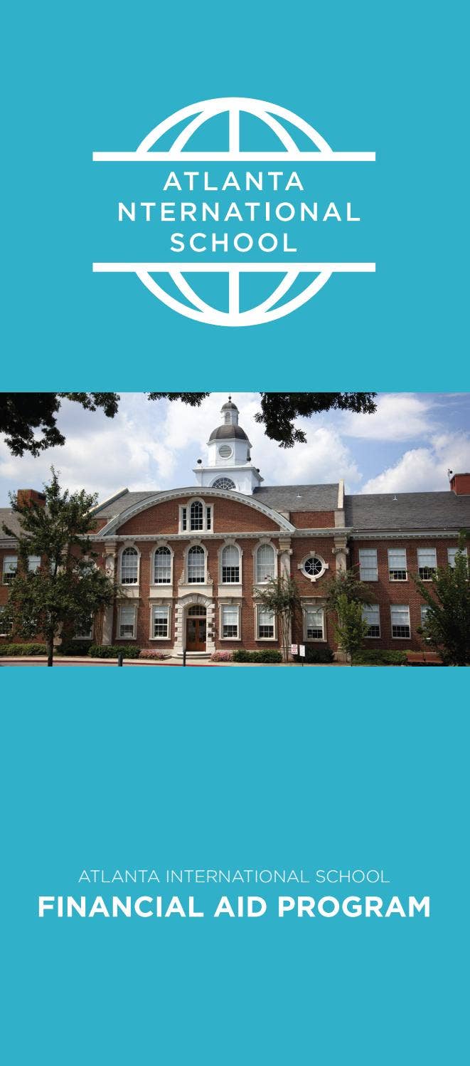2018 - 2019 AIS Financial Aid Program Brochure by Atlanta International ...