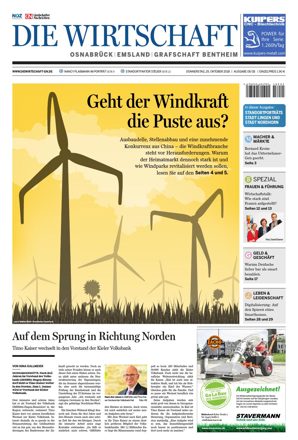 Die Wirtschaft Oktober 2018 by Grafschafter Nachrichten - Issuu