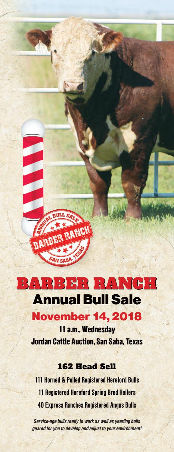 Barber Ranch Annual Bull Sale by Ranch House Designs - Issuu