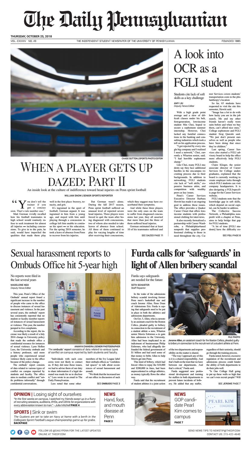 October 25, 2018 by The Daily Pennsylvanian - Issuu