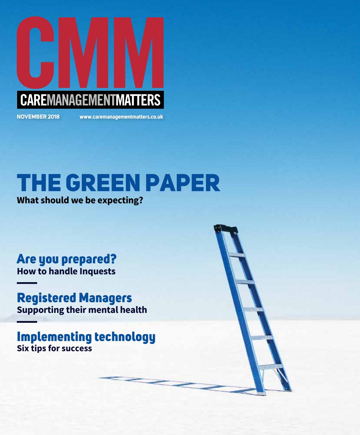 Care Management Matters November 2018 by Care Choices Ltd - Issuu