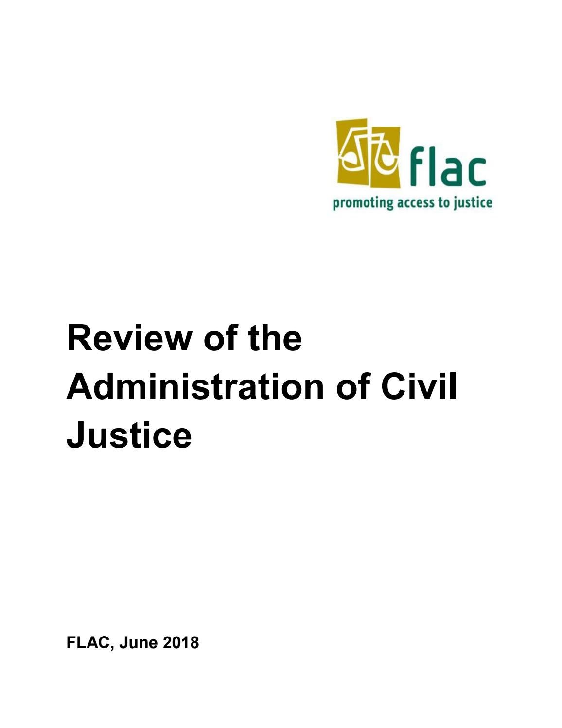 Second submission to the review of admin civil justice by FLAC - Access to Justice - Issuu