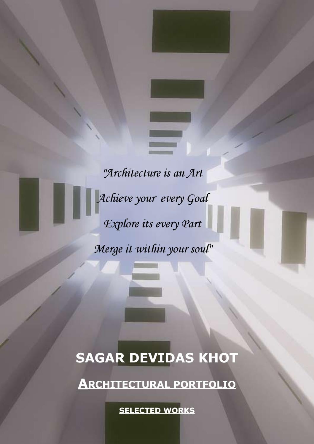 ARCHITECTURAL CV+PORTFOLIO- SAGAR D. KHOT by SDKS THE BOSS - Issuu