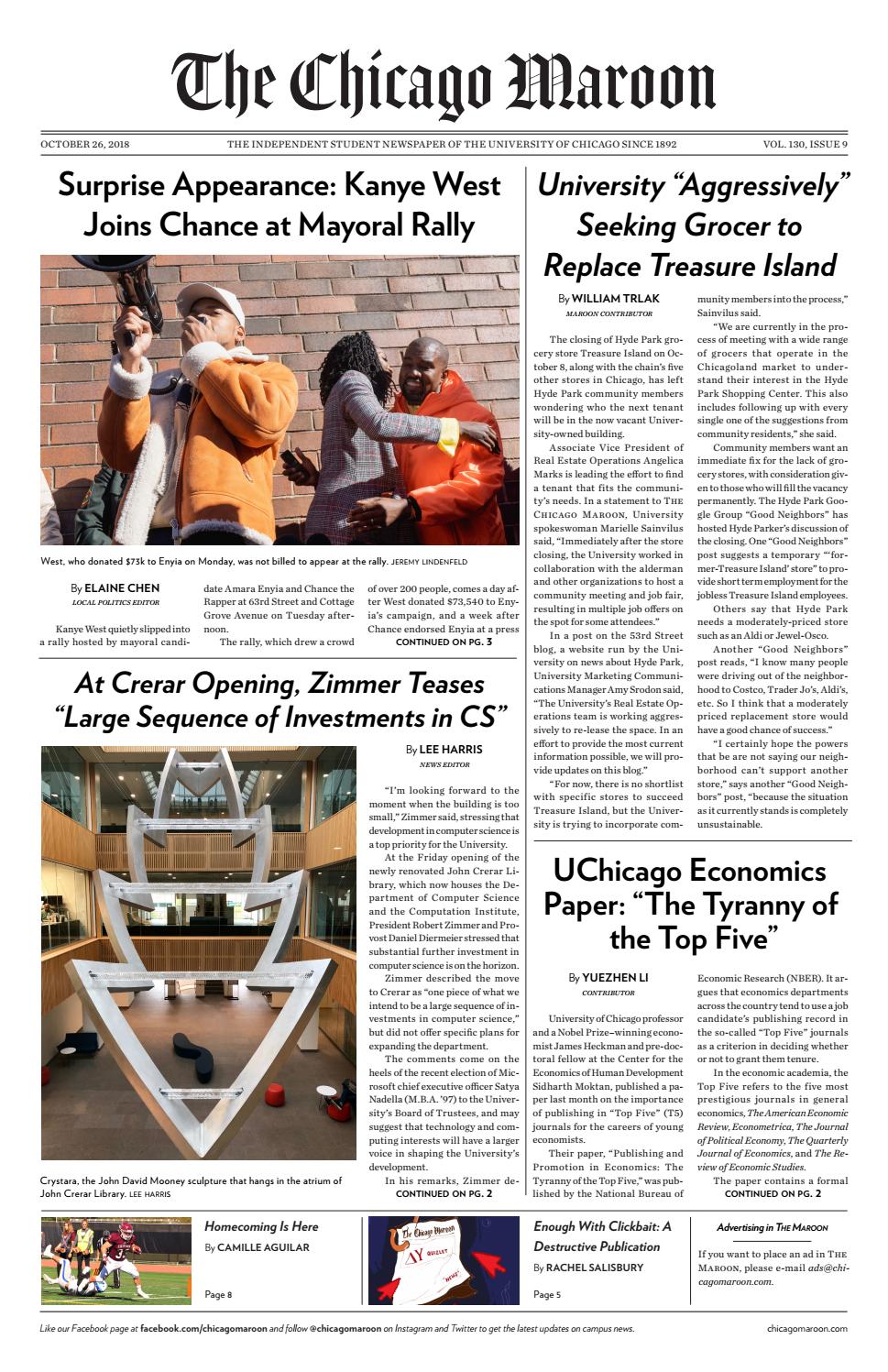 102618 by Chicago Maroon - Issuu