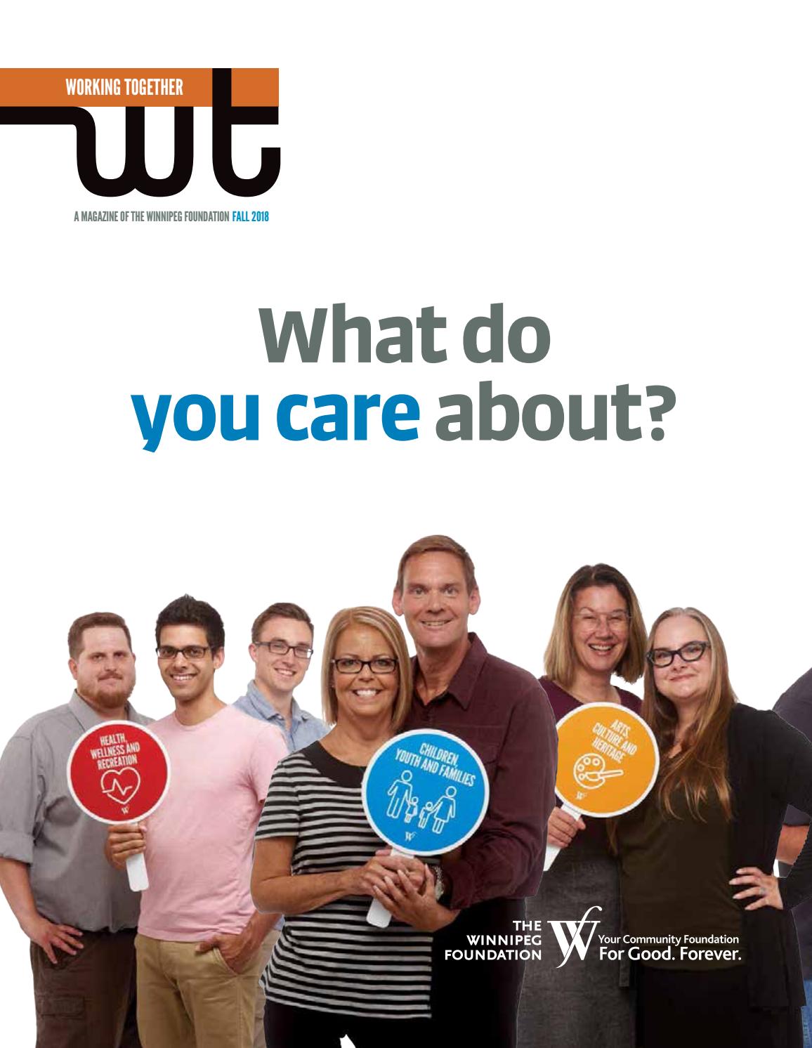 Working Together Magazine - Fall 2018 by The Winnipeg Foundation - Issuu