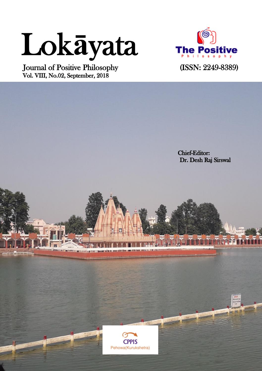Lokayata Vol.VIII, No.02 September, 2018 by CPPIS Pehowa - Issuu