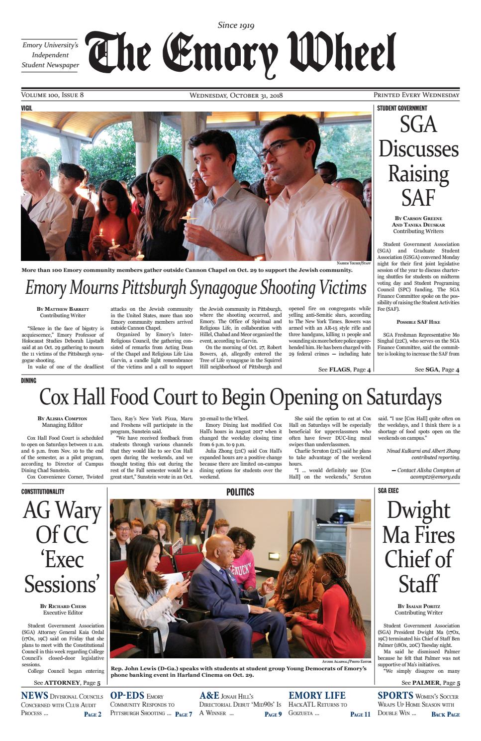October 31, 2018 by The Emory Wheel - Issuu