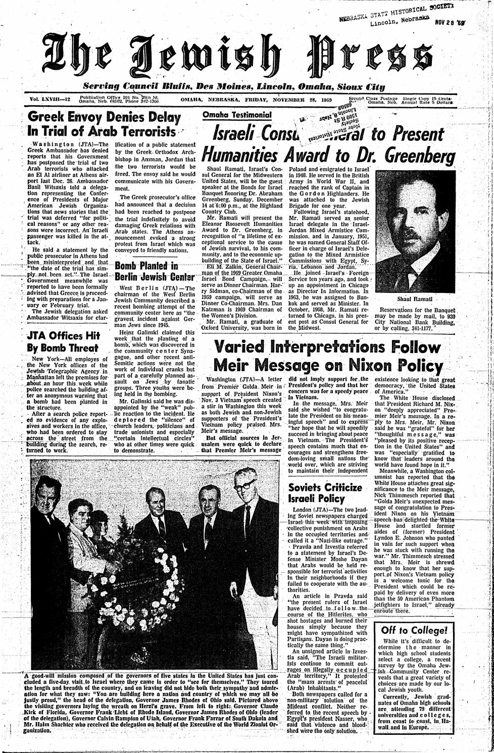 November 28, 1969 by Jewish Press - Issuu