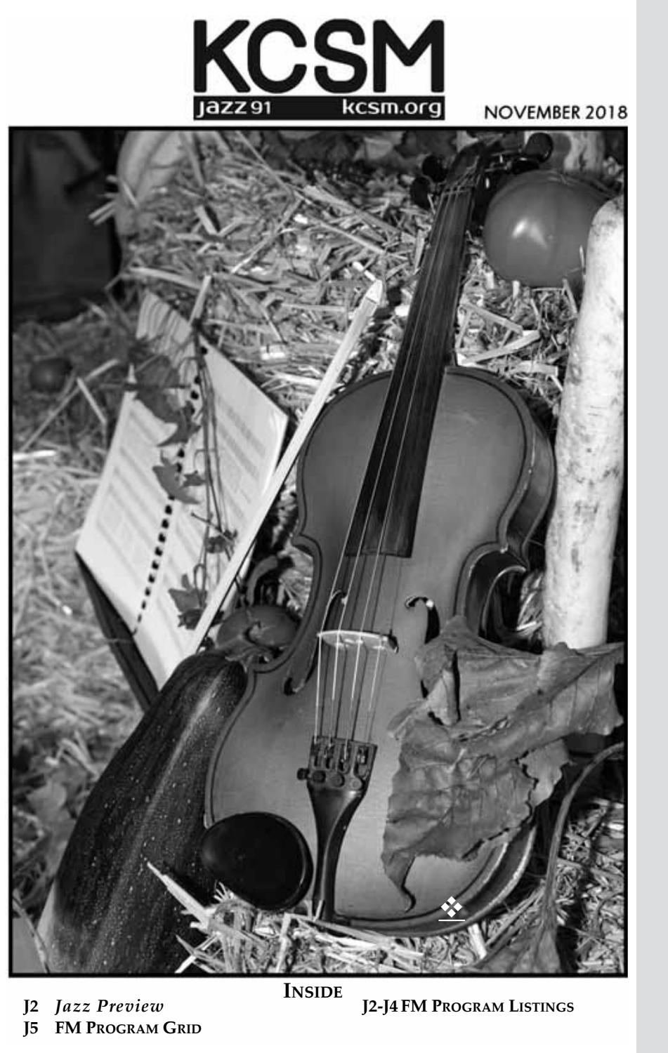 November 2018 Jazz Guide by KCSM-FM Jazz 91 - Issuu