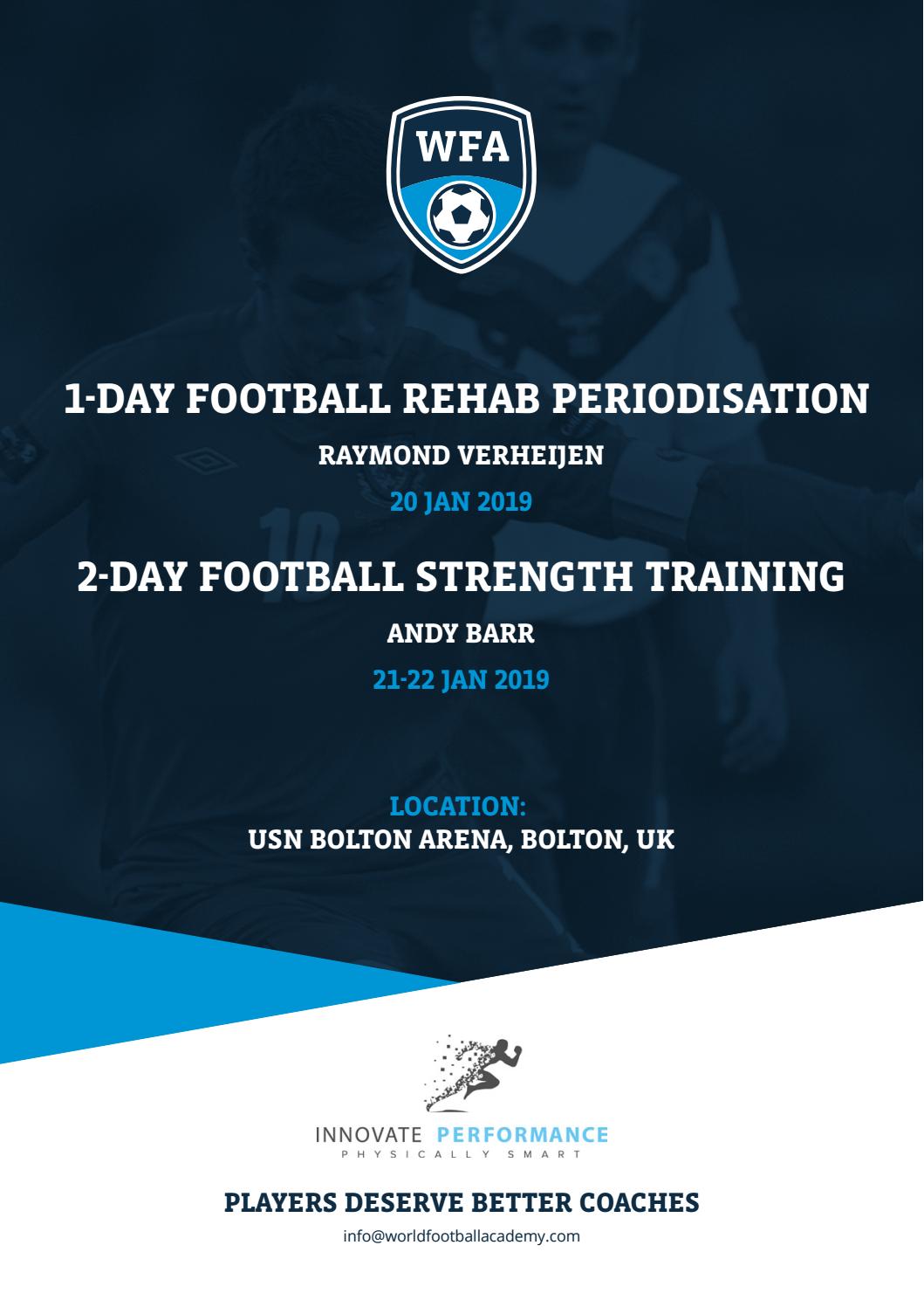 World Football Academy Course by Football Medicine & Performance ...