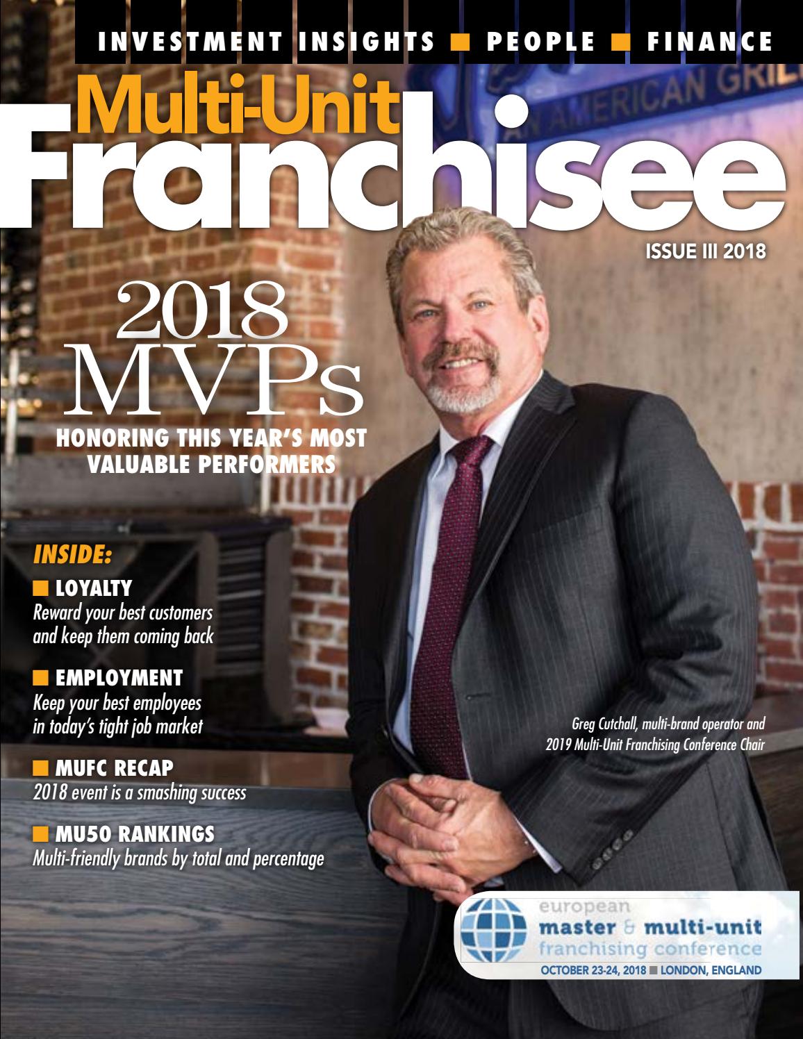 Multi-Unit Franchisee Magazine - Issue III, 2018 by Franchise Update ...