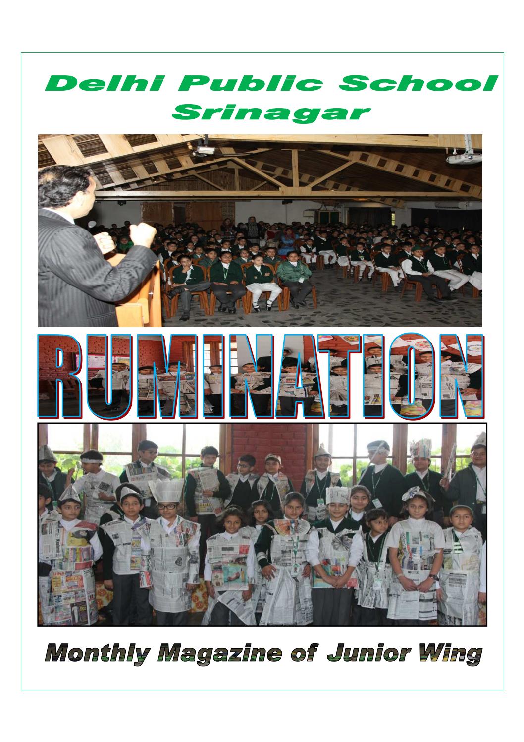 Junior Wing October 2018 by Delhi Public School Srinagar - Issuu
