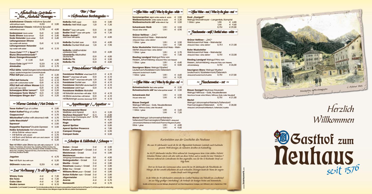Speisekarte Neuhaus by Zeppelin Group - Issuu