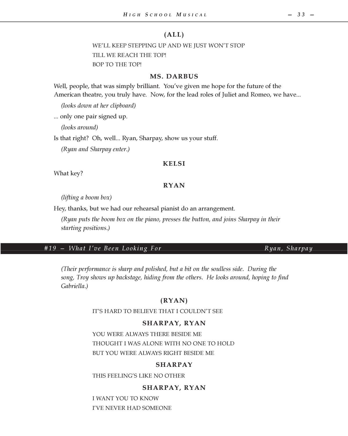 Disney's High School Musical Perusal Libretto Vocal Book | Vebuka.com