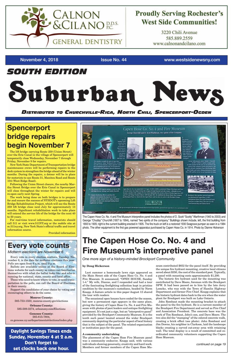 Suburban News South Edition - November 4, 2018 by Westside News Inc ...