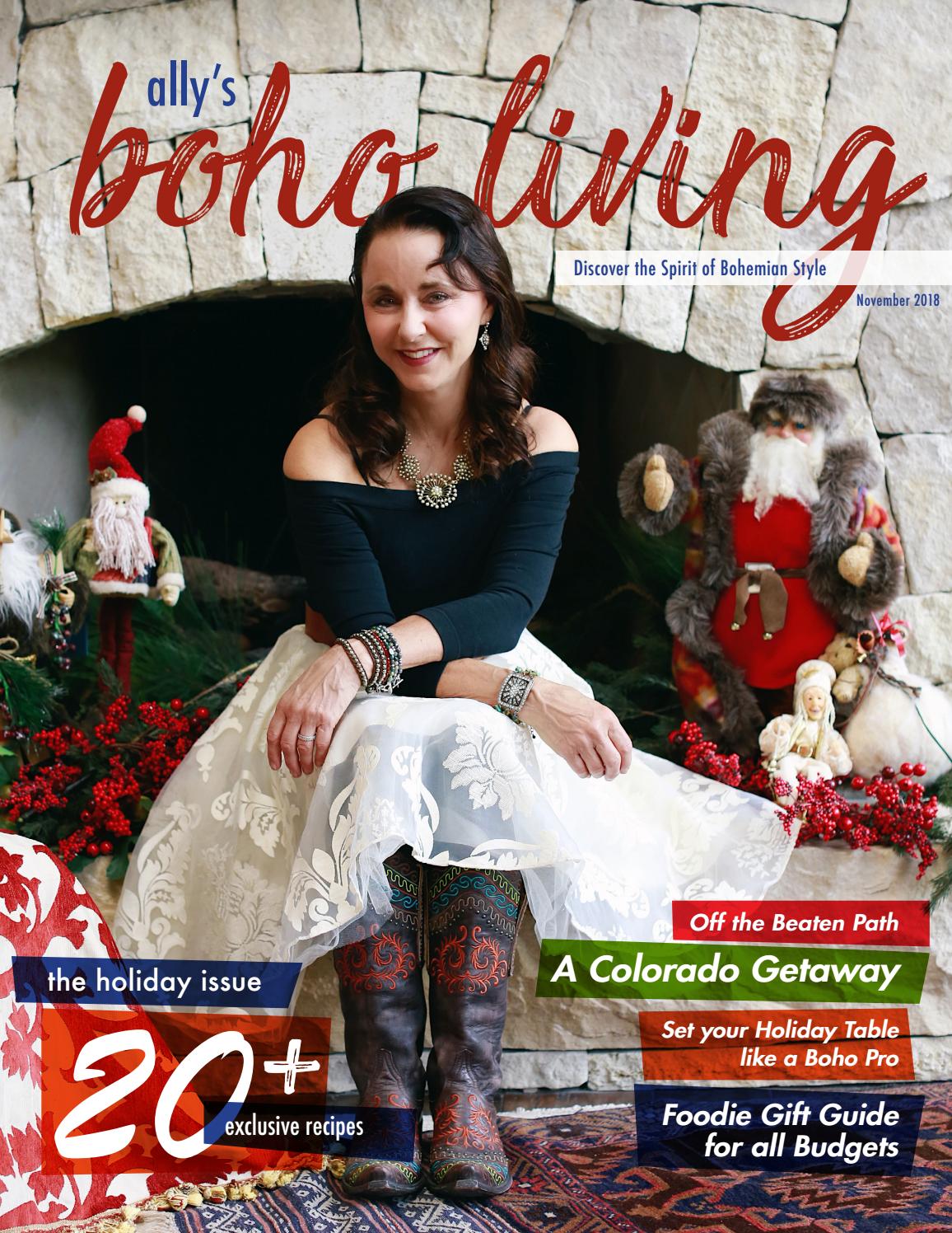 Ally's Boho Living Magazine --The Holiday Issue November 2018 by VRAI ...
