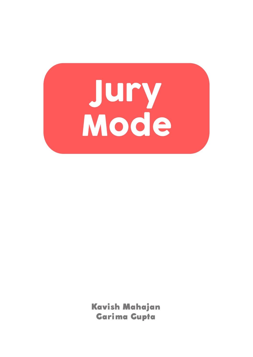 Jury mode : a template for Design Juries by kavilier - Issuu
