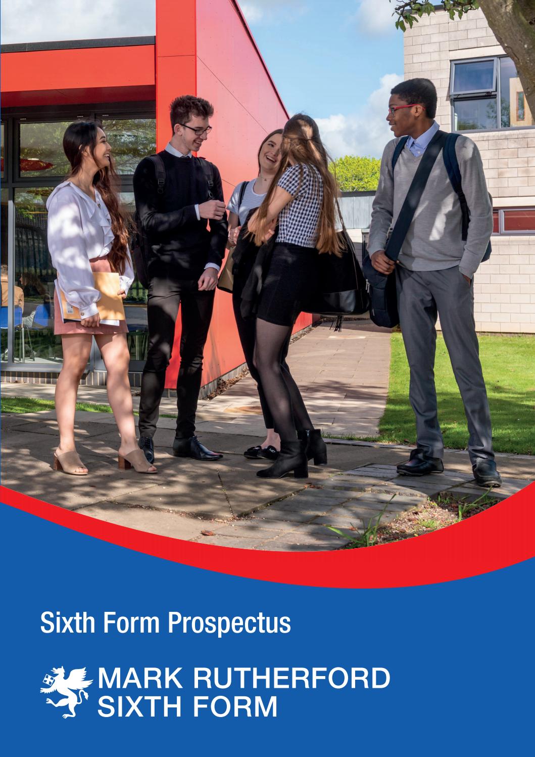 Mark Rutherford Sixth Form Prospectus by W S A - Issuu