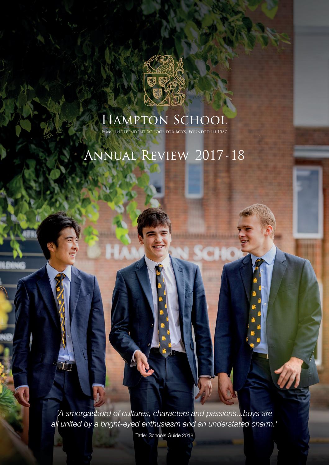 Hampton Annual Review by HamptonSchool - Issuu