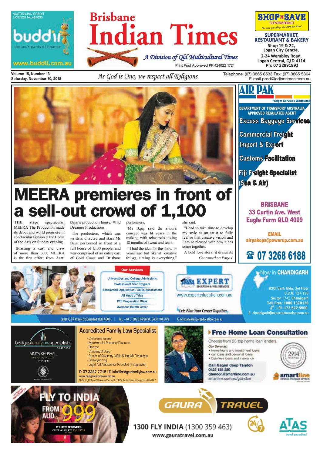 Brisbane Indian Times_November 2018 by Brisbane Indian Times - Issuu
