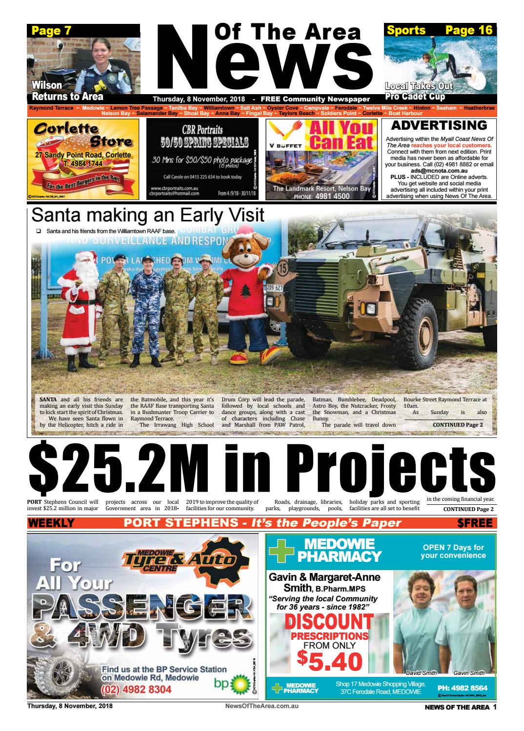 Raymond Terrace News Of The Area - 8 November 2018 by News Of The Area ...