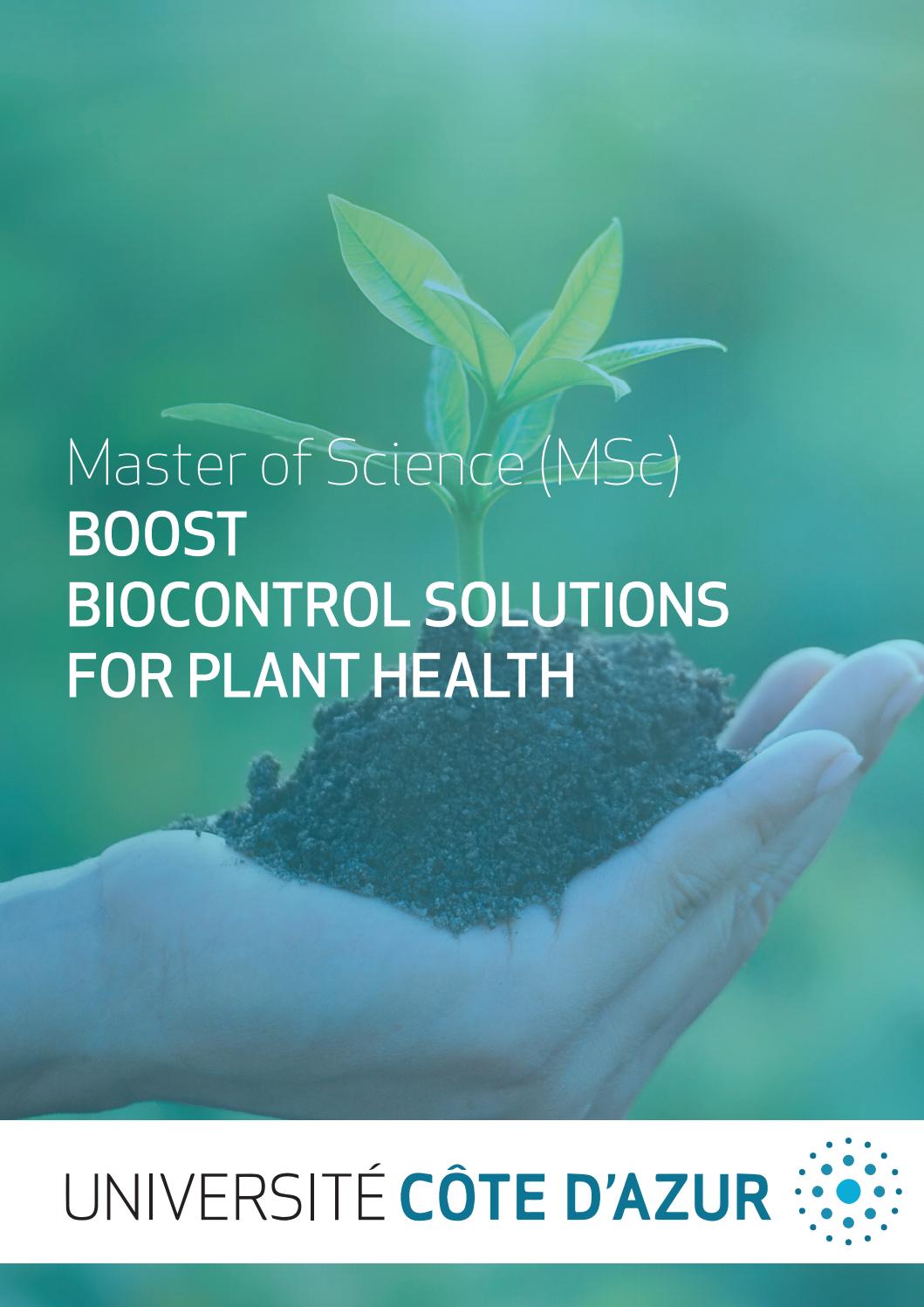 MSc BOOST Biocontrol Solutions for Plant Health by Université Côte d'Azur - Issuu