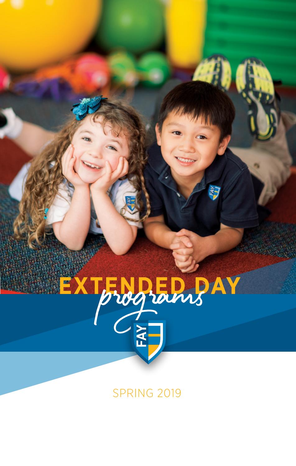 Spring 2019 Extended Day Booklet by thefayschool - Issuu