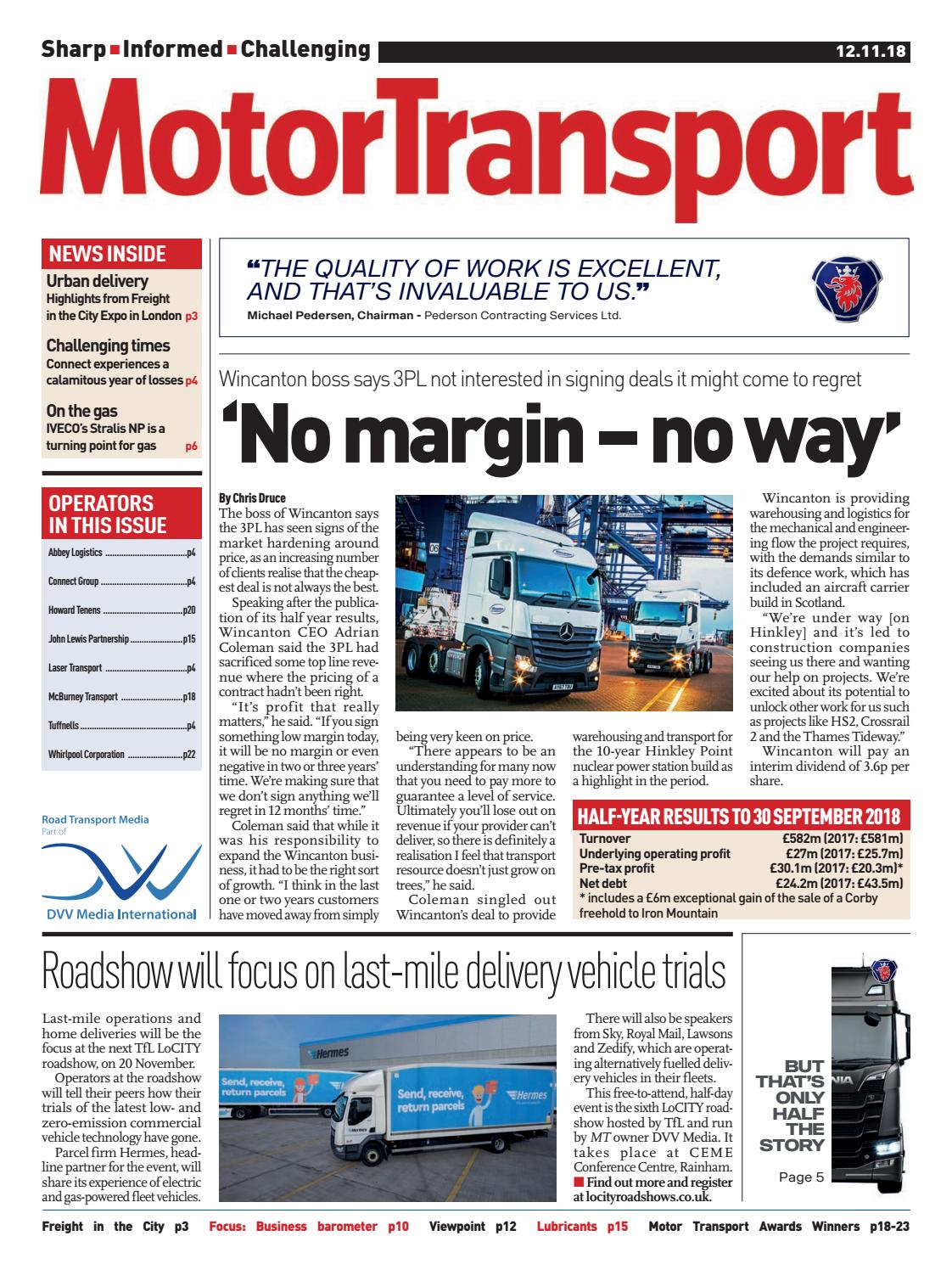 Motor Transport 12 November 2018 by Motor Transport - Issuu