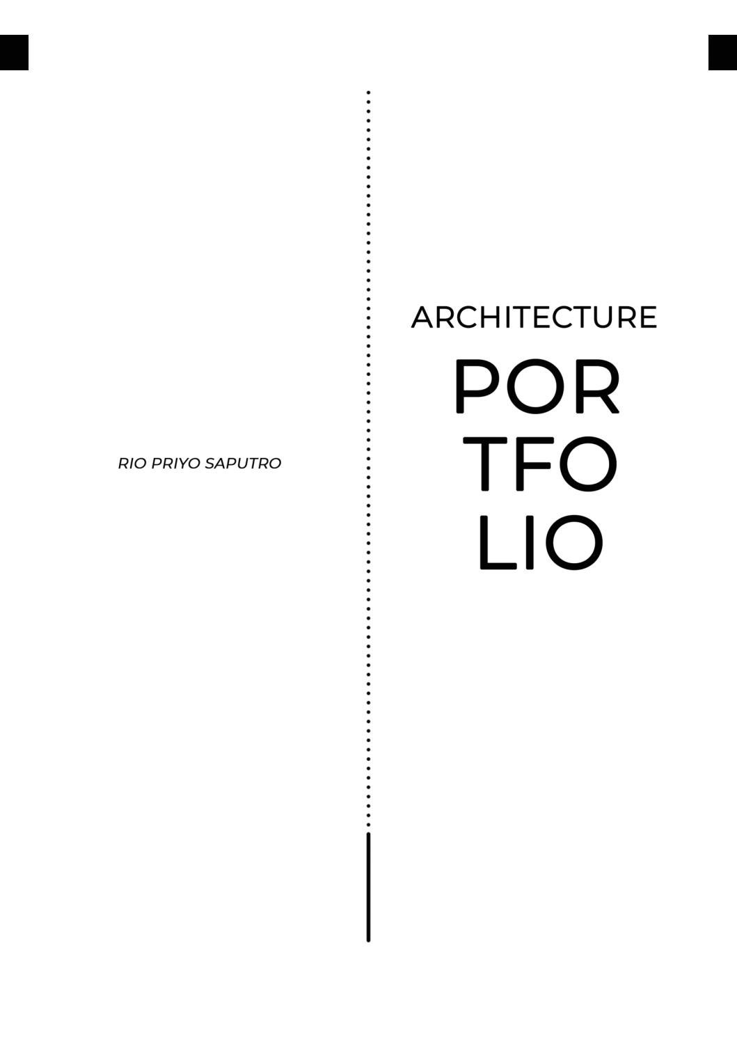 Architecture Portfolio by Rio P Saputro - Issuu