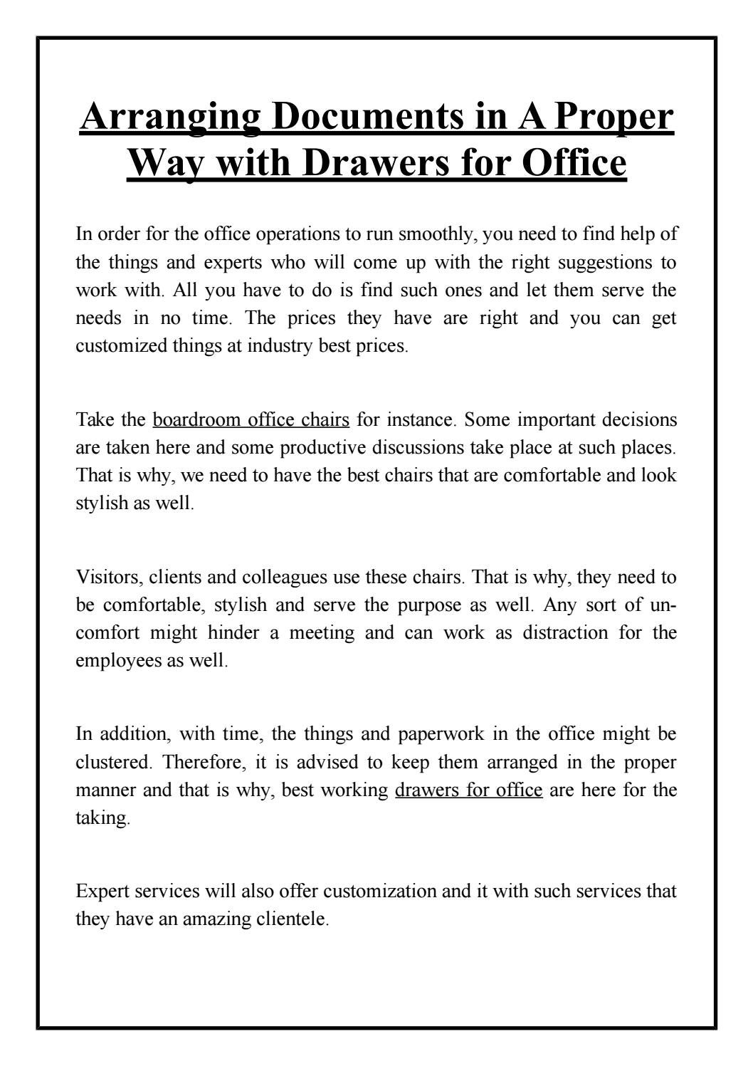 Arranging Documents In A Proper Way With Drawers For Office By Melbourne Office Furniture Issuu arranging-documents-in-a-proper-way-with-drawers-for-office-by-melbourne-office-furniture-issuu