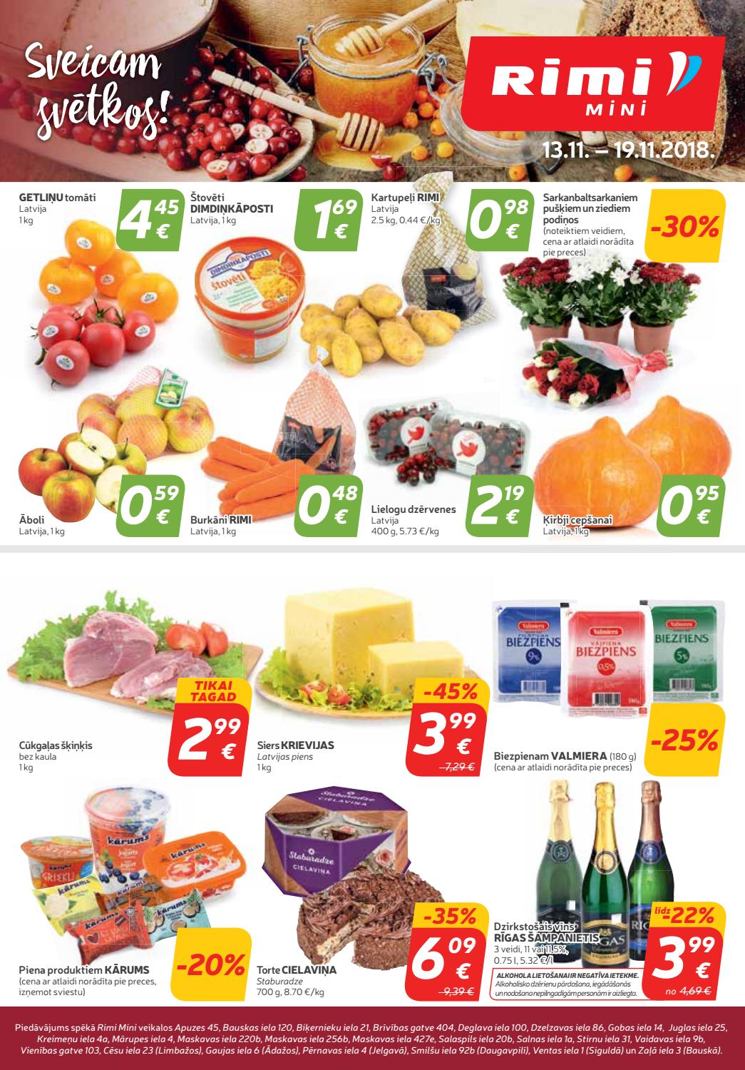 Rimi Mini piedāvājumi 13.11.-19.11.2018 by Rimi - Issuu