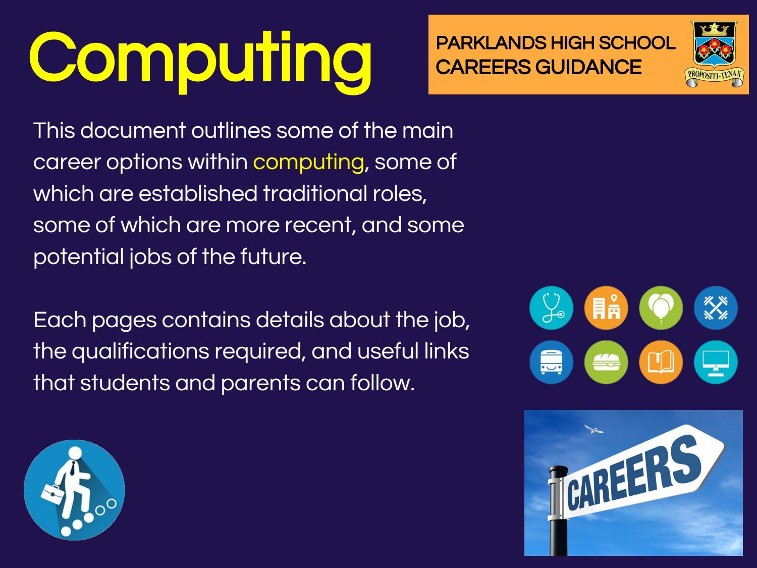 Computing Careers Guidance by Schudio - Issuu
