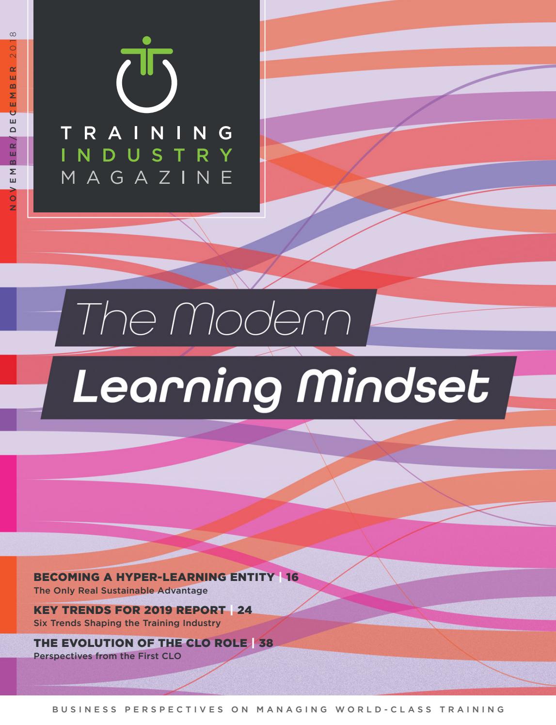 The Modern Learning Mindset | November/December 2018 by Training ...