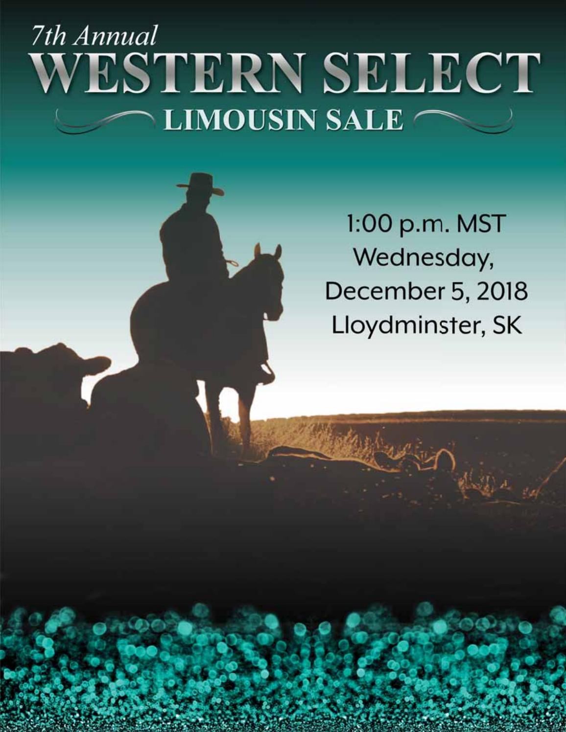 Western Select 7th Annual Limousin Sale by Bohrson Marketing Services ...