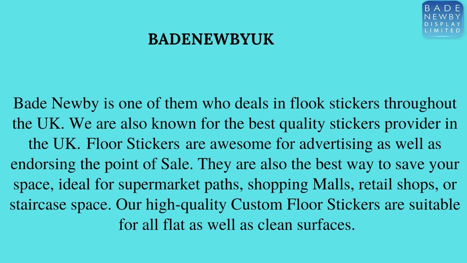 Car Window Stickers - BadeNewBy Uk by Bade Newby Display - Issuu