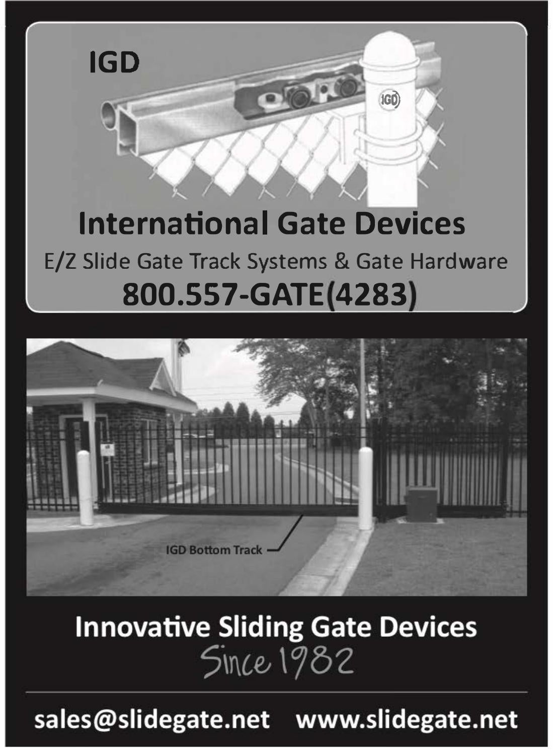 IGD BT-100 E/Z Slide Cantilever Gate Bottom Track System Catalog by ...