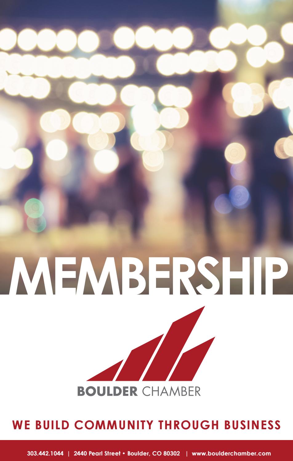 Boulder Chamber Membership Brochure by boulderchamber - Issuu