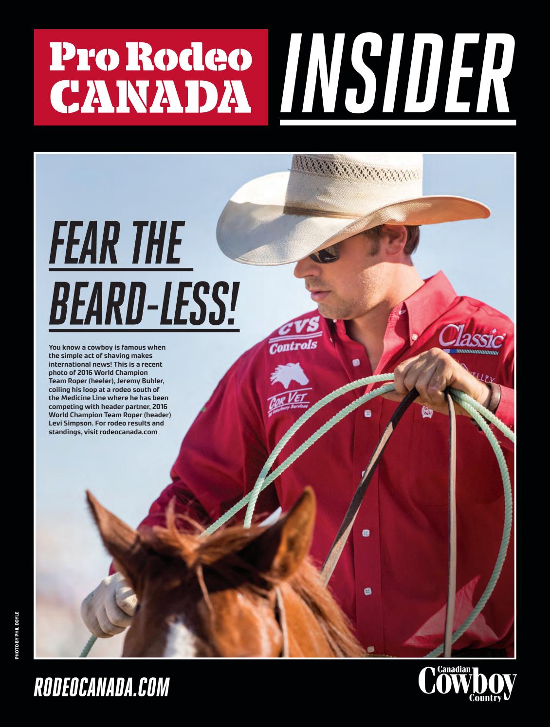 Pro Rodeo Canada Insider - Jun/Jul 2018 by Tanner Young Publishing ...