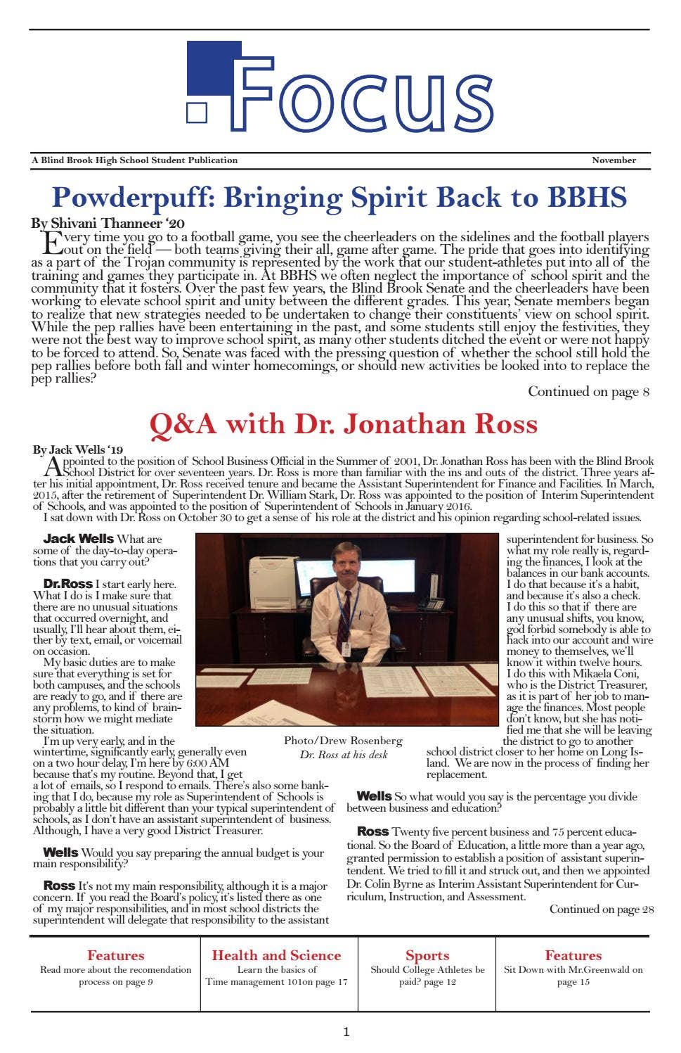 November Issue 2018 by BBHS Focus - Issuu