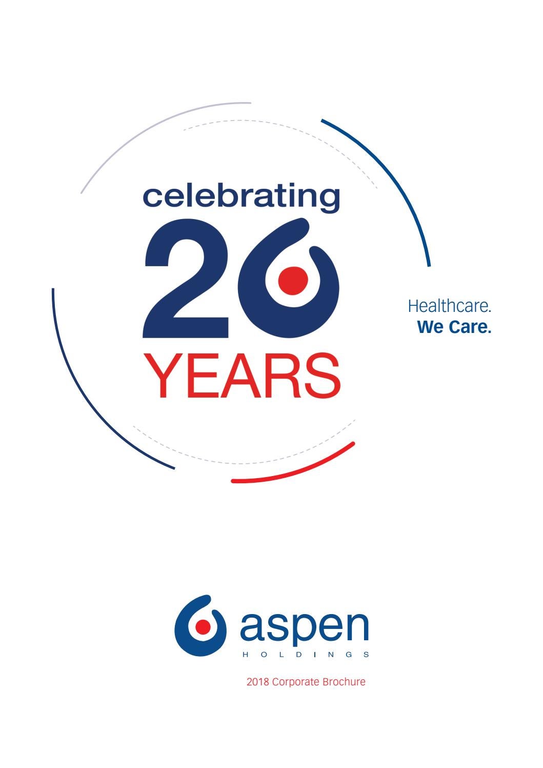 Aspen Pharmacare Corporate Brochure 2018 by Aspen Holdings - Issuu