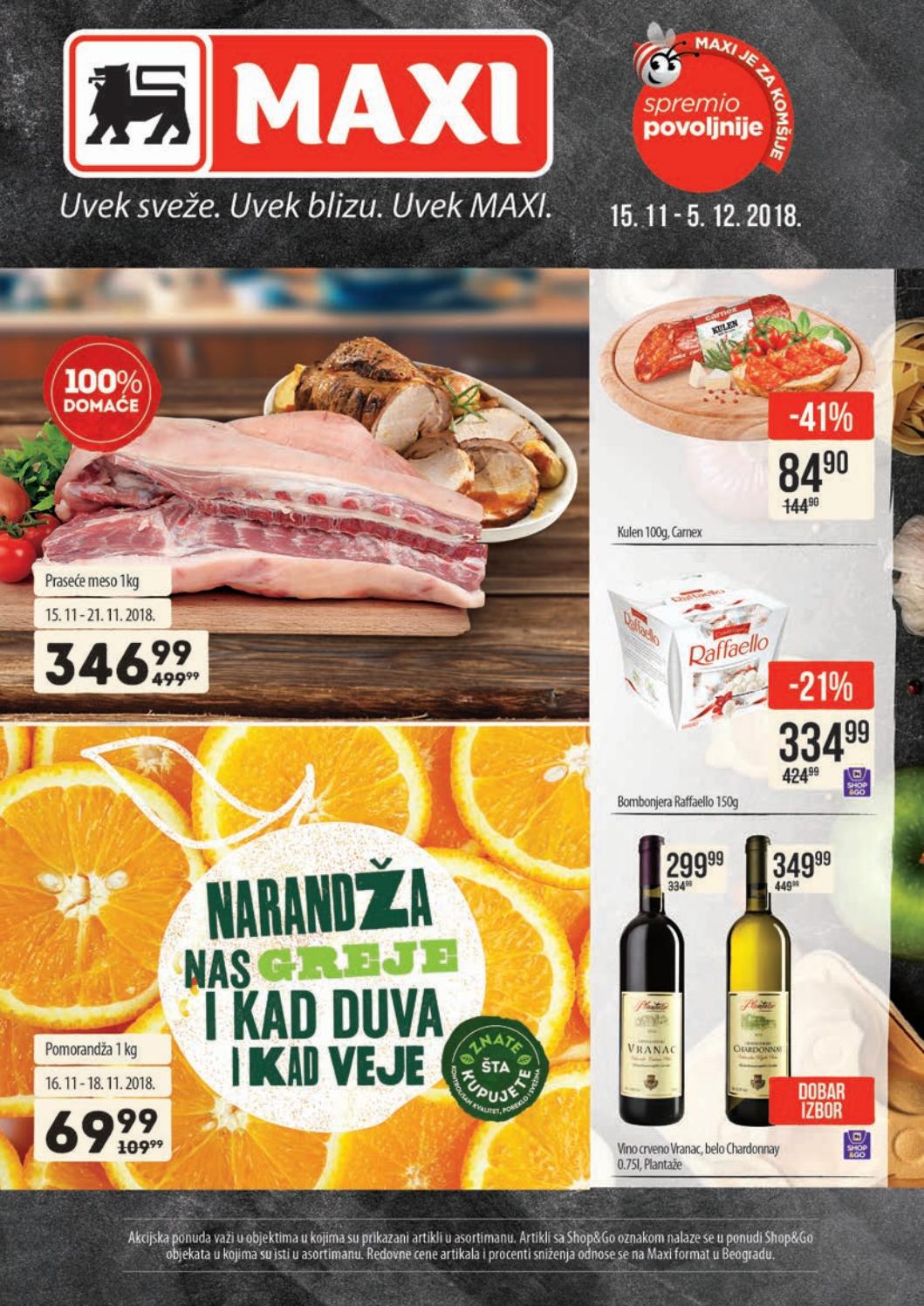 Maxi katalog supermarketa od 15.11.-05.12.2018. by Catalog.rs - Issuu