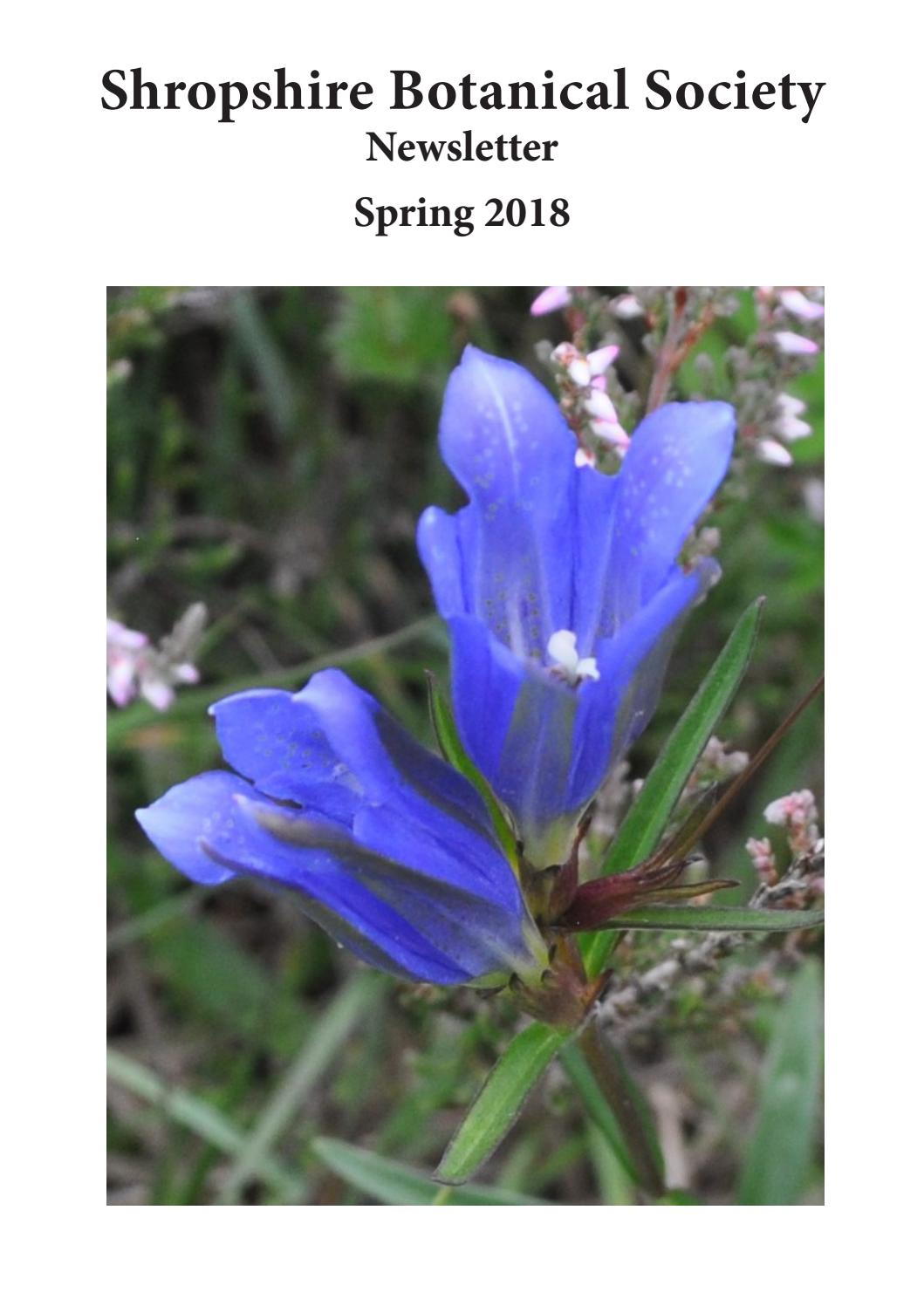 Shropshire Botanical Society Newsletter Spring 2018, No. 36 by ...