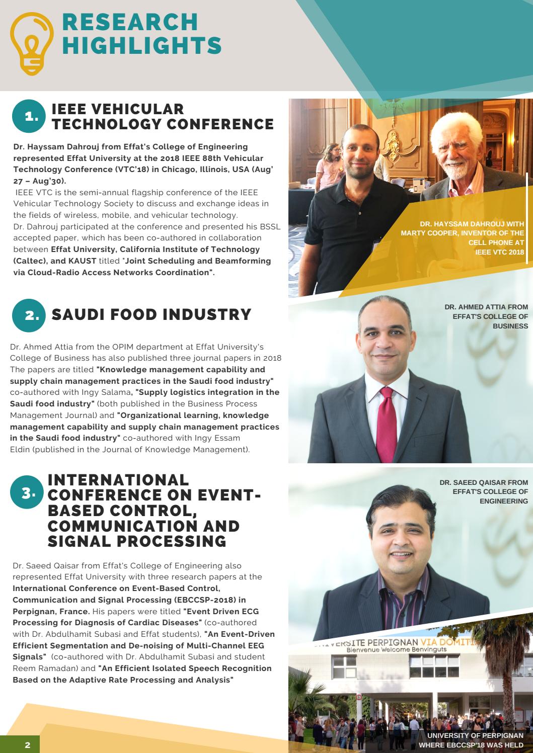 Effat University Research Newsletter by effatuniversity - Issuu