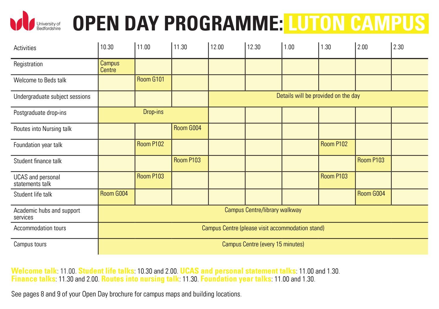Creative Arts, Technologies and Science - November Open Day programme ...