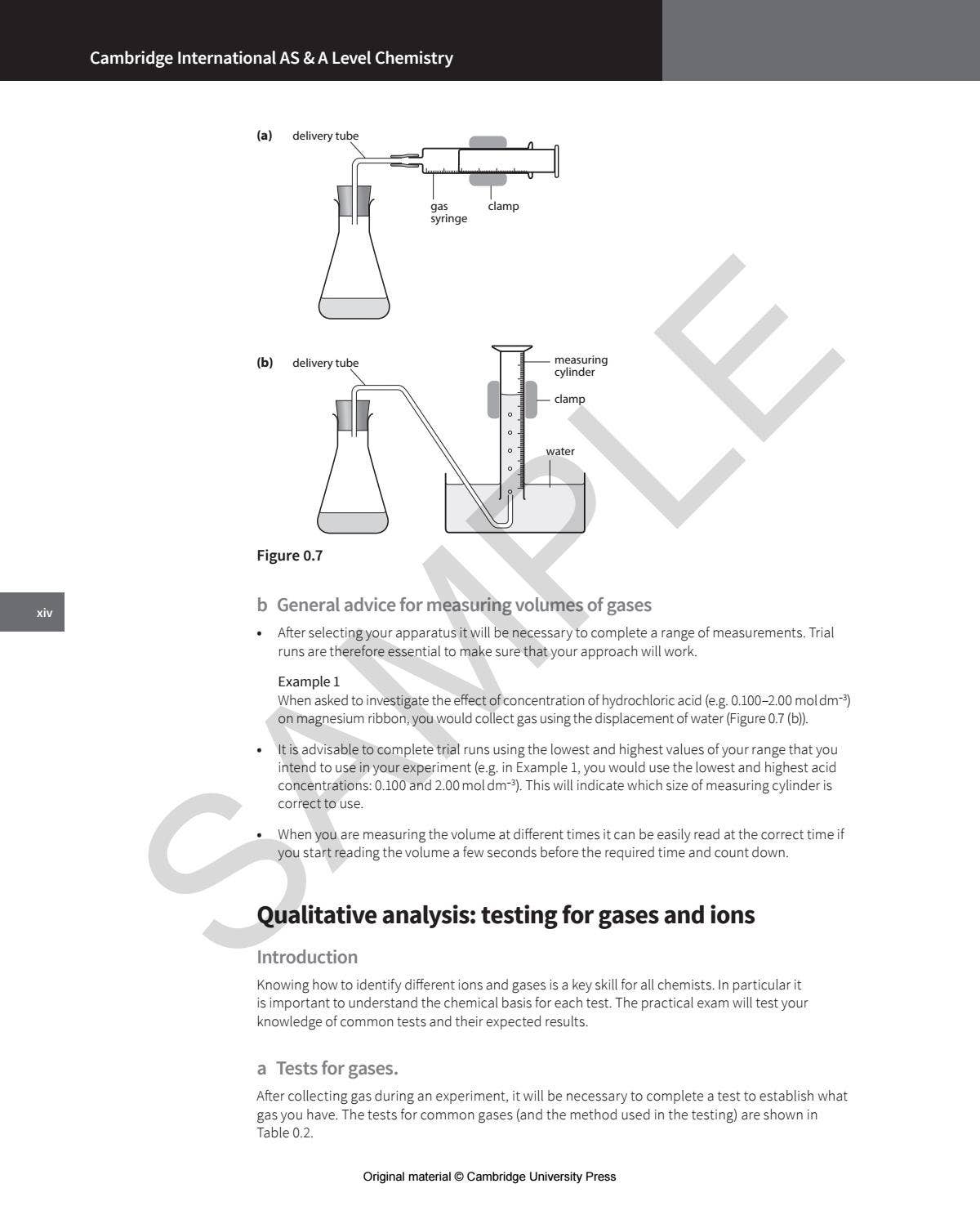 AS A Level Chemistry Practical Workbook by Cambridge International ...