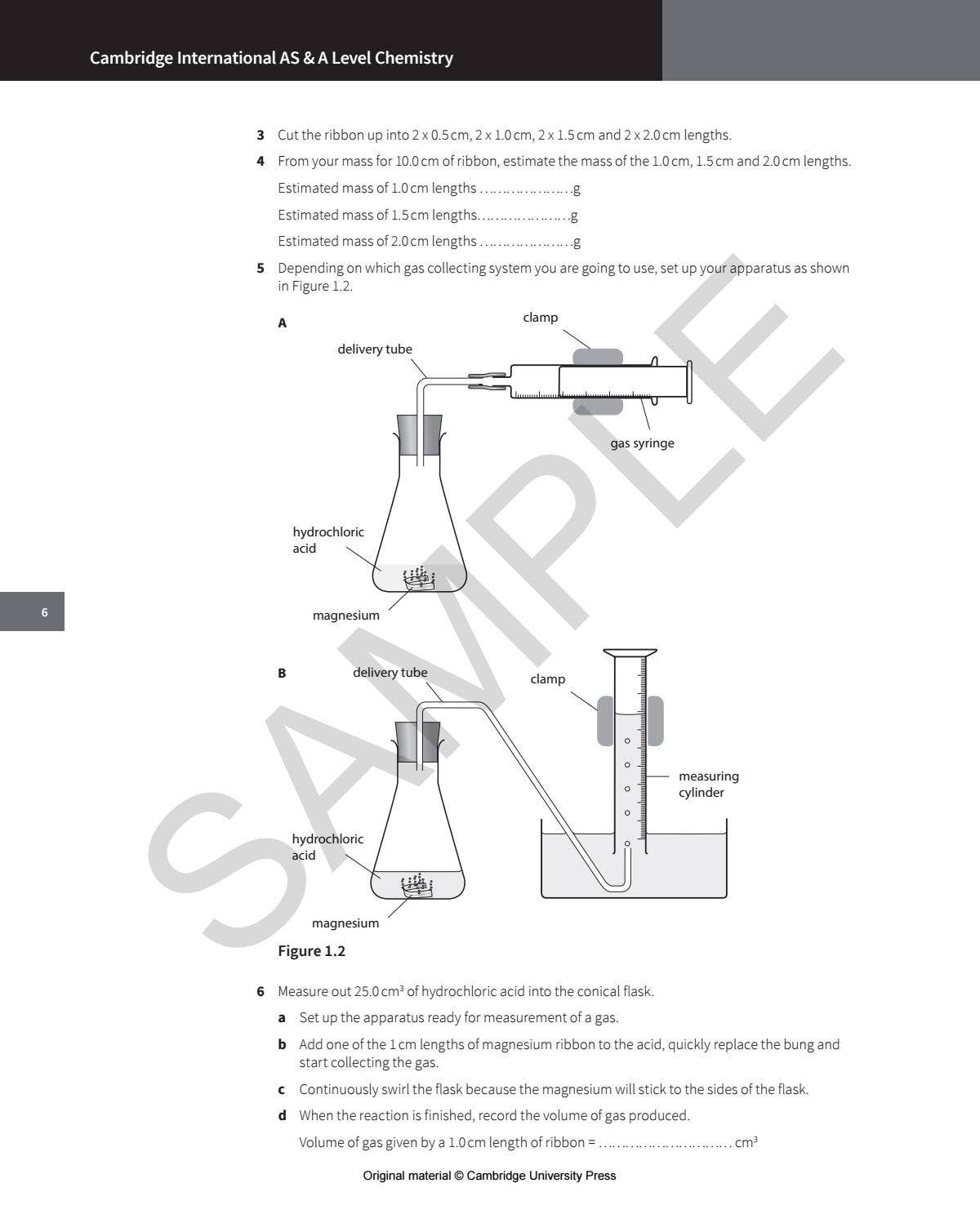 AS A Level Chemistry Practical Workbook by Cambridge International ...
