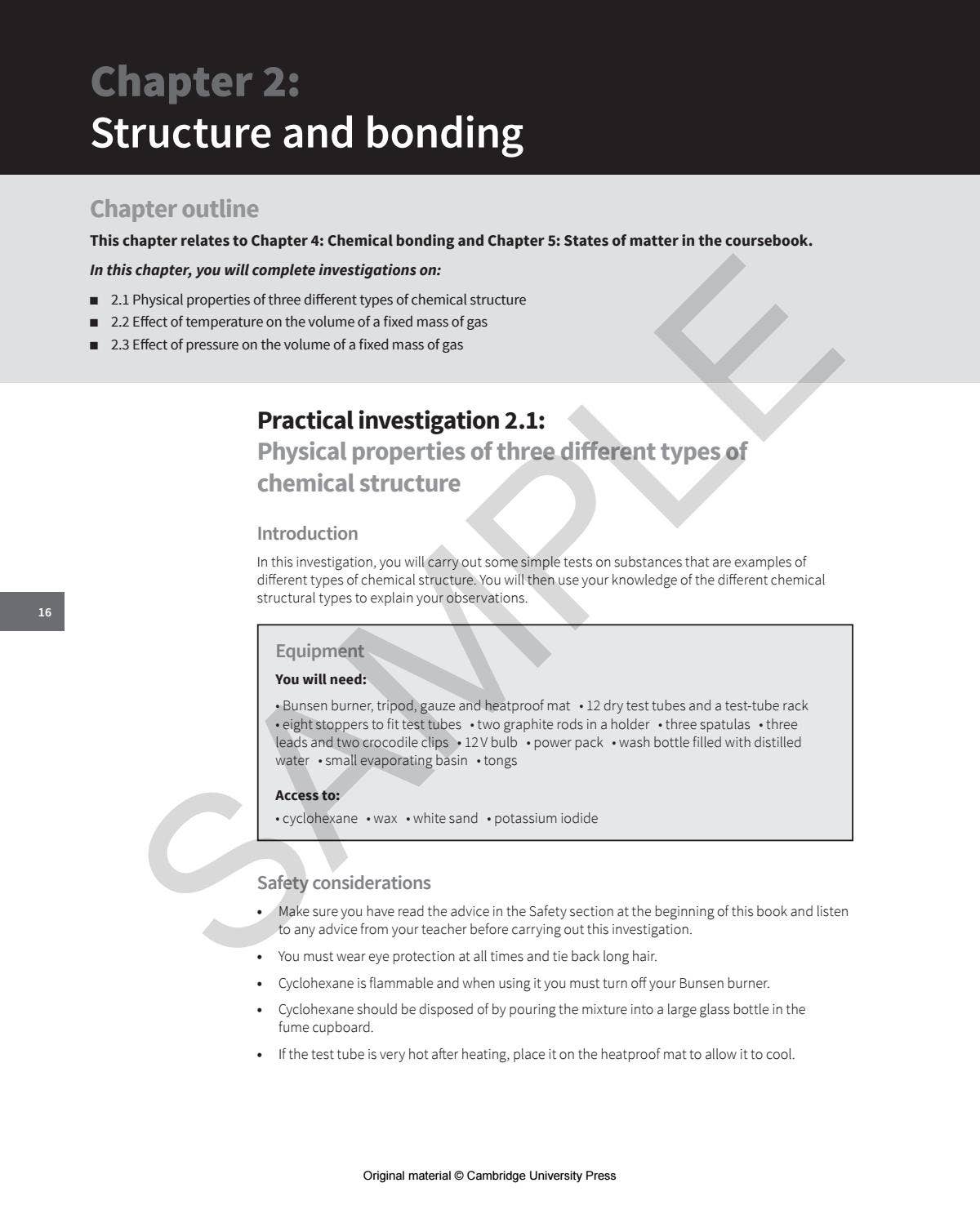 AS A Level Chemistry Practical Workbook by Cambridge International ...