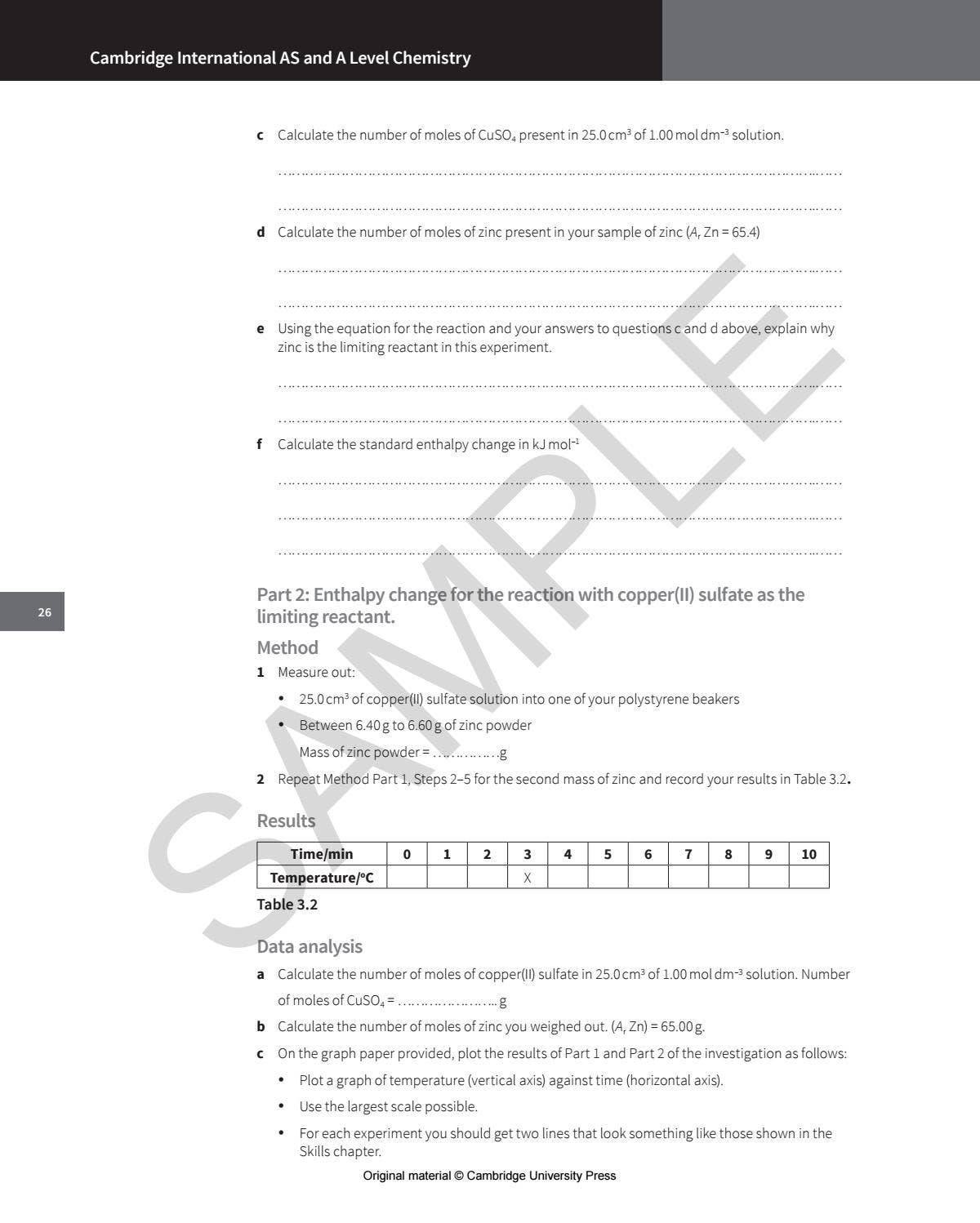 AS A Level Chemistry Practical Workbook by Cambridge International ...