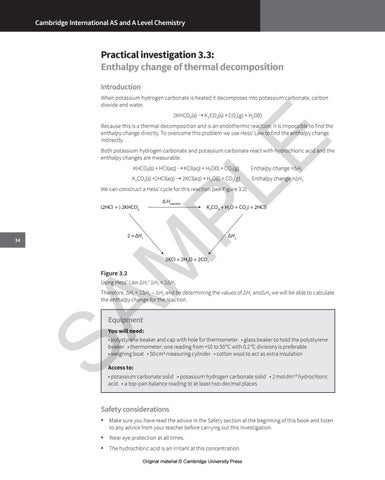AS A Level Chemistry Practical Workbook by Cambridge International ...