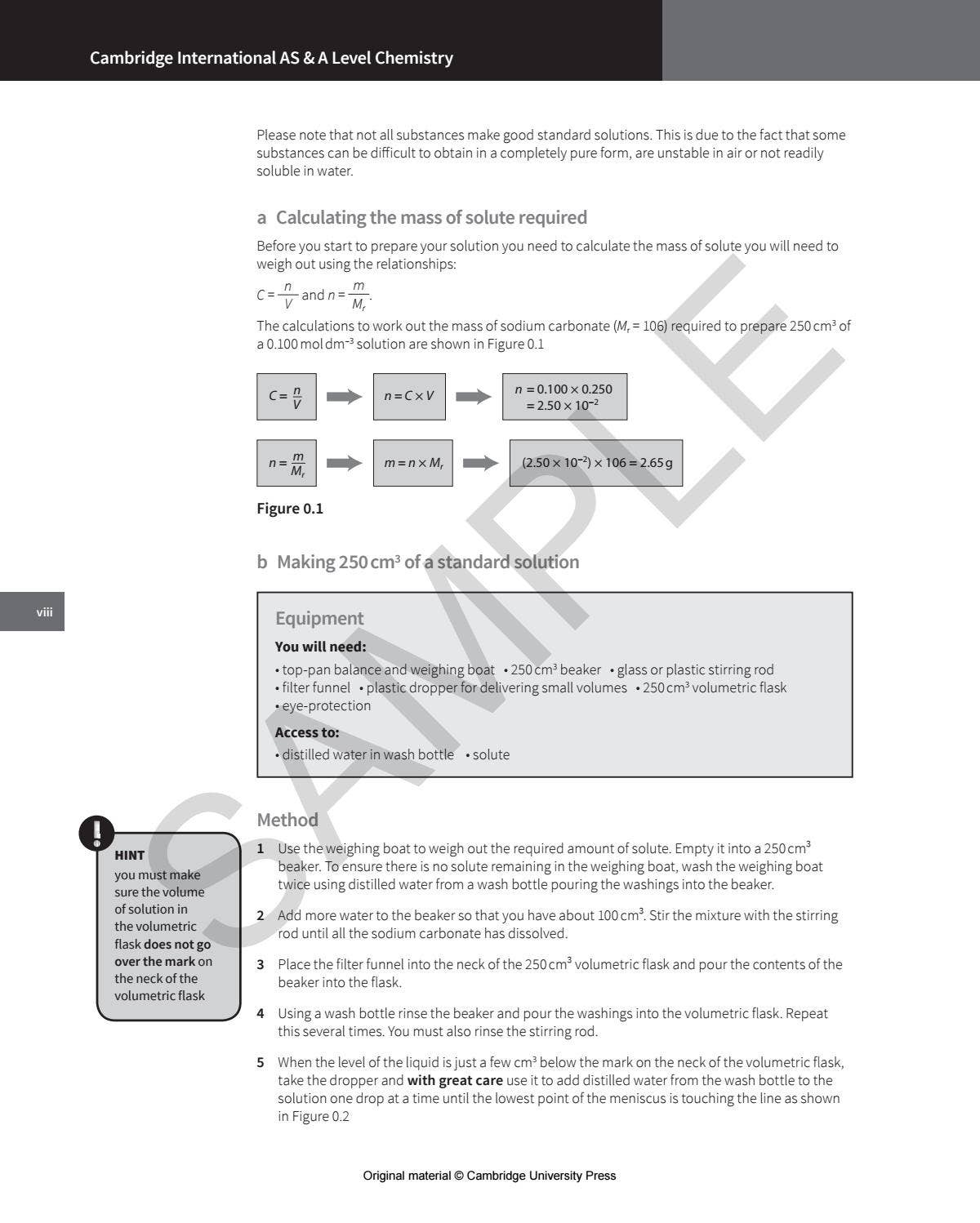 AS A Level Chemistry Practical Workbook by Cambridge International ...